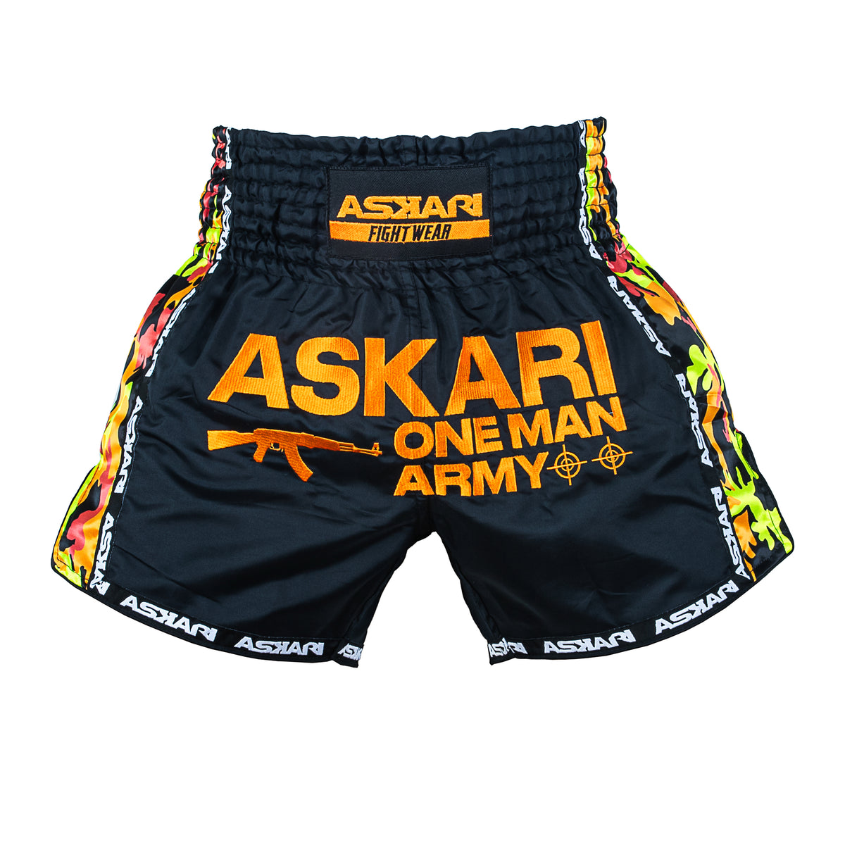 "One Man Army" Muay Thai Shorts [Camouflage] | Askarifighter.com