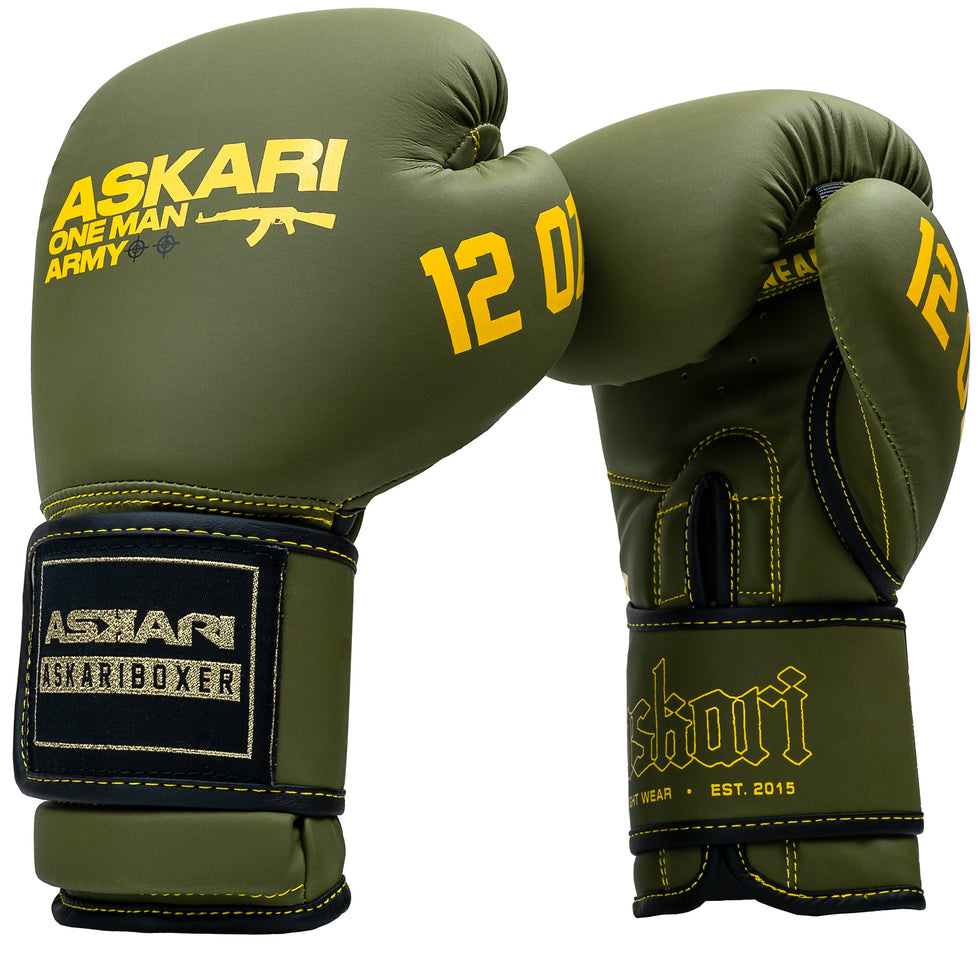 "One Man Army" Boxing Gloves | Askarifighter.com